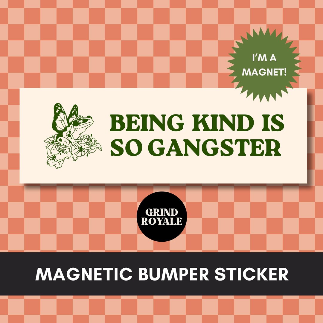 Kindness Bumper Sticker, Car Sticker Funny, Car Bumper Sticker, Bumper ...