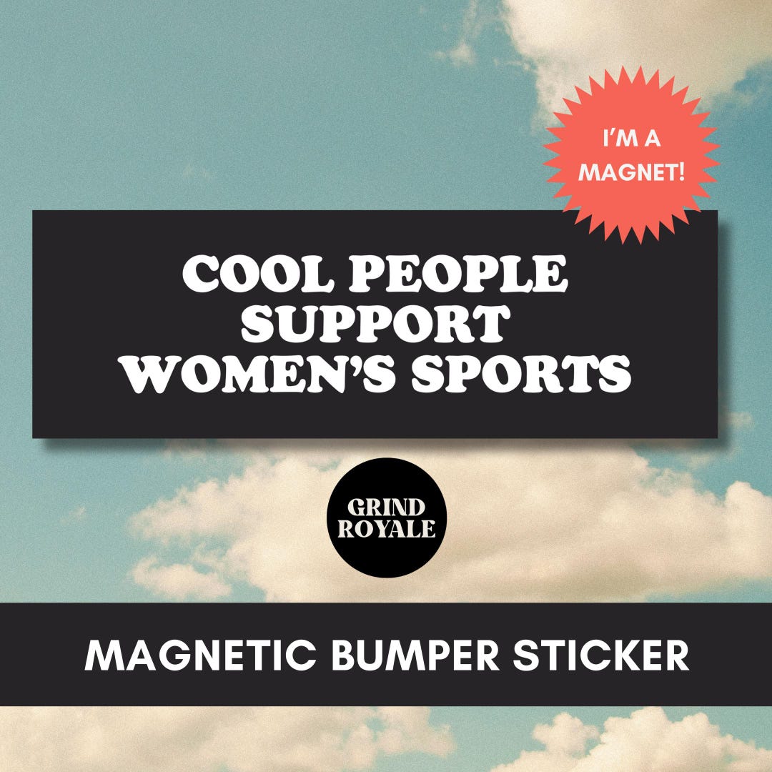 Support Women's Sports Bumper Car Magnet, Funny Bumper Sticker,bumper ...