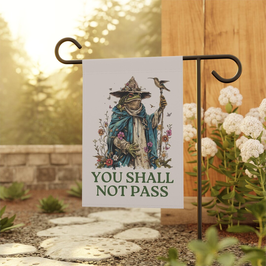 No Soliciting Garden Flag, Funny Garden Flag, Unwelcome Sign ...