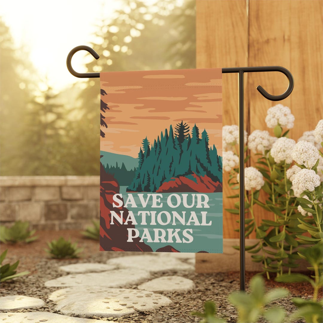 Save Our National Parks Yard Banner, Resist Fascism, Anti Donald ...
