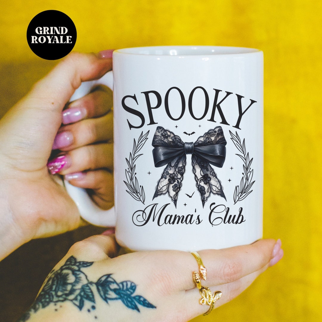 Spooky Mama Coffee Mug, Gothic Mug, Horror Lover, Movie Lover, Gifts ...