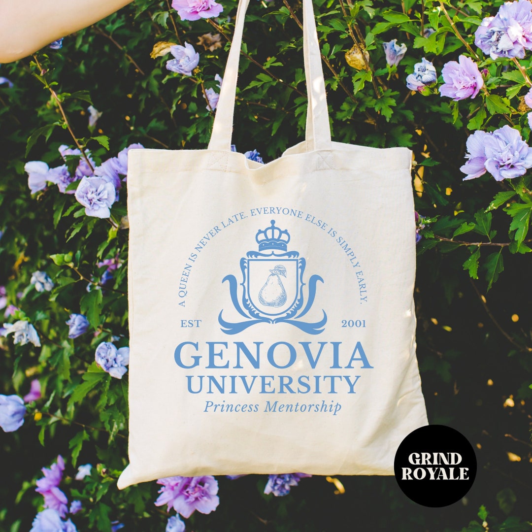 Genovia University Tote Bag, Princess Diaries, Genovia, Princess ...