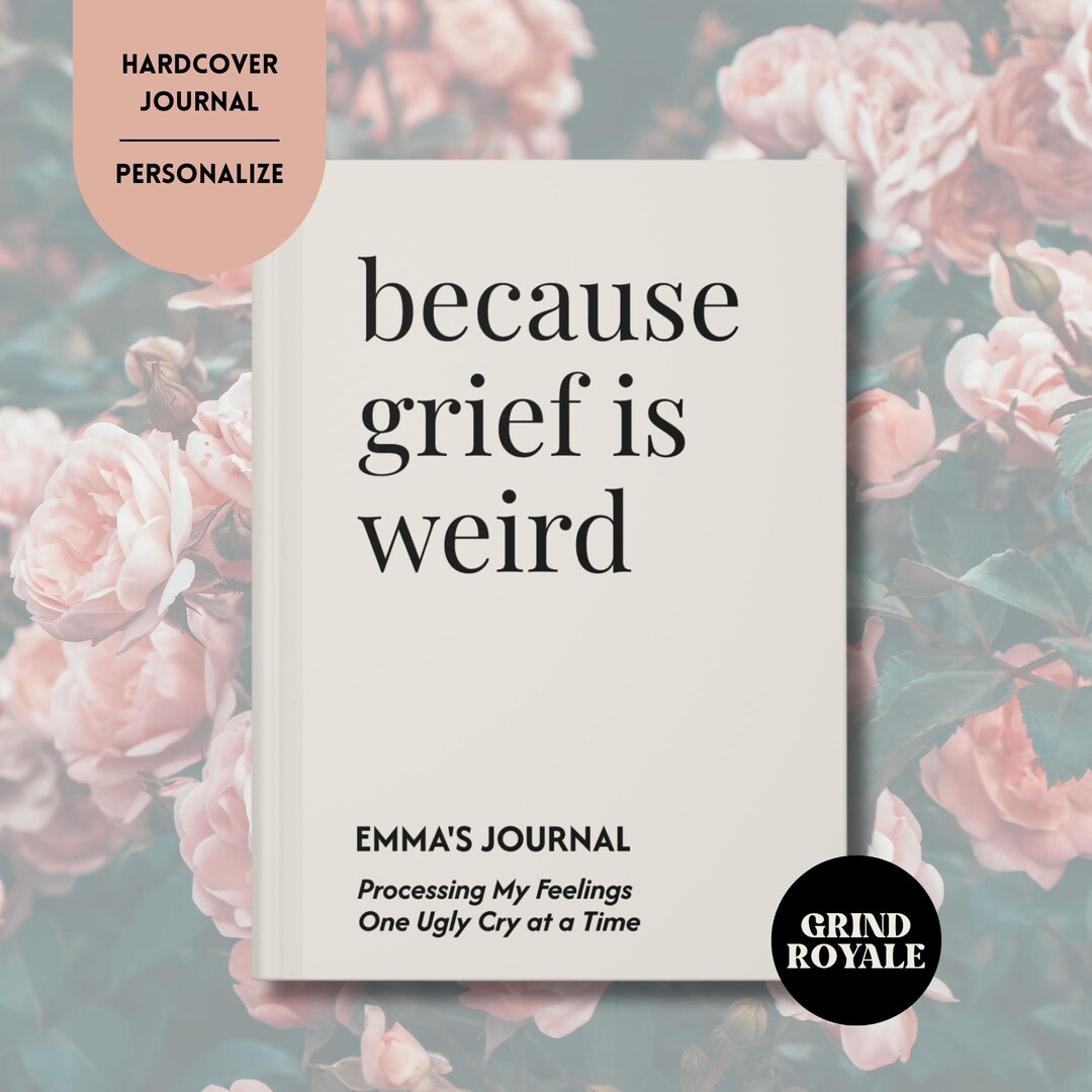 Custom Dark Humor Grief Journal Memorial Gift, Loss of Mom Grief ...
