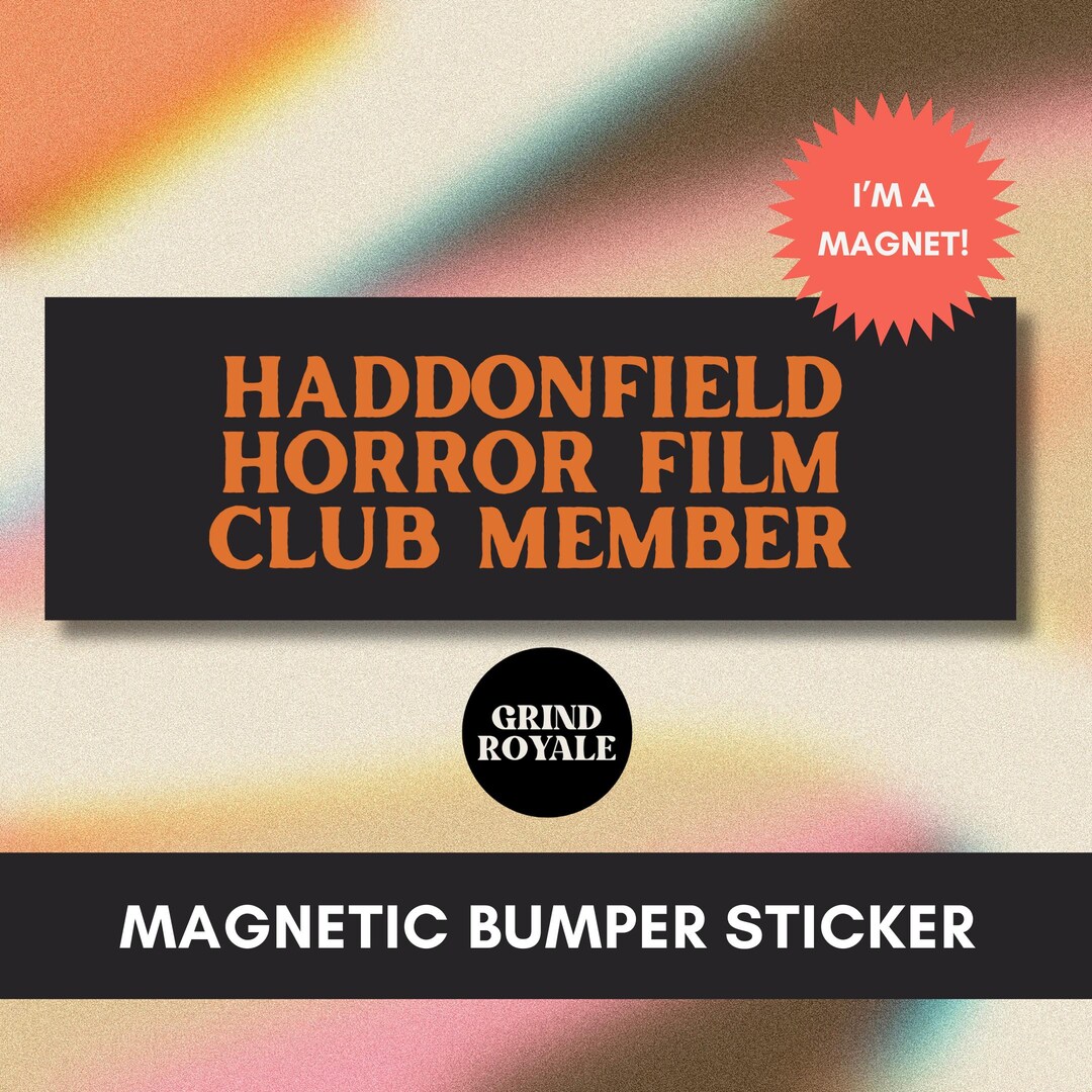 Horror Movie Bumper Car Sticker, Car Magnet Funny, Car Bumper Sticker ...