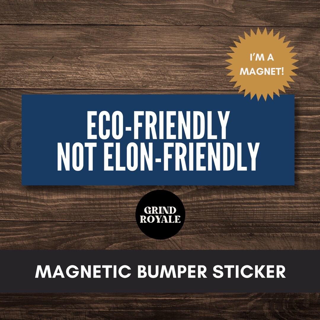 Anti Elon Tesla Bumper Magnet, Anti MAGA Car Magnet Bumper Sticker ...
