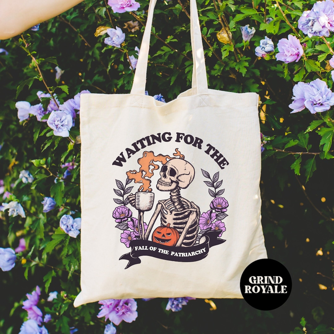 Spooky Feminist Skeleton Tote Bag, Feminist Tote, Feminist Gift, Boss ...