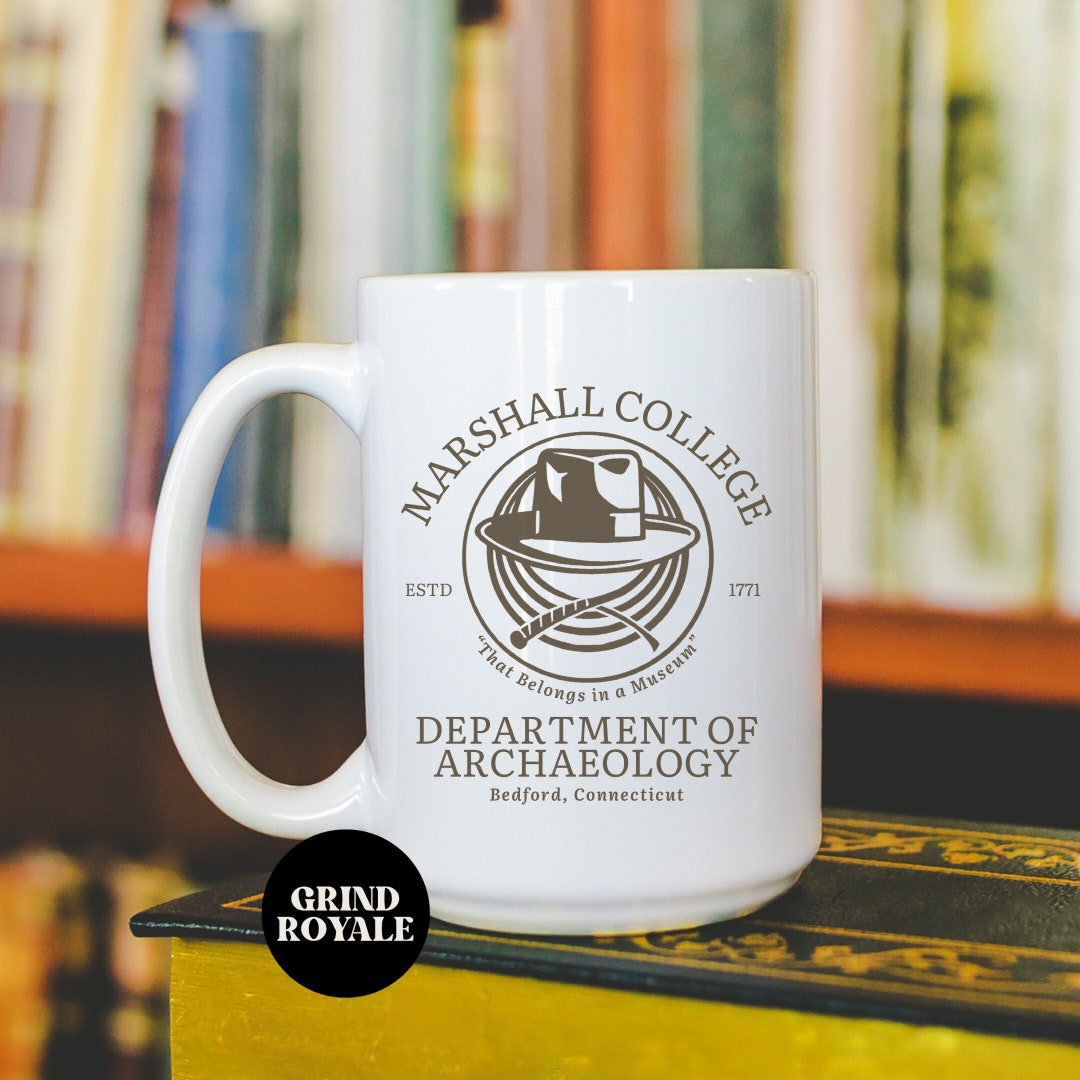 Marshall College Coffee Mug, Dr Jones Mug, Indy, 80s Movies, Movie ...