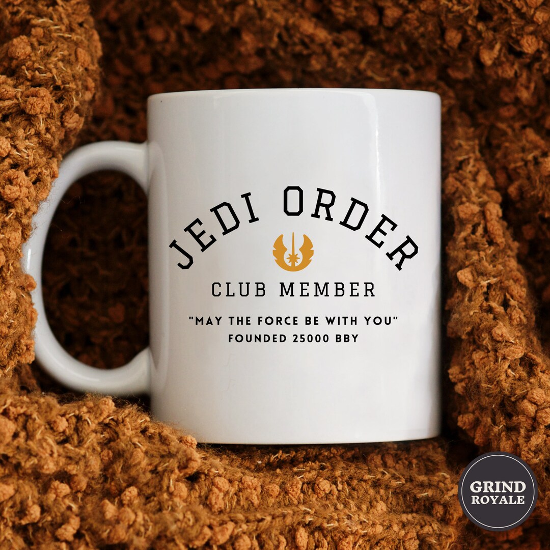 Jedi Order Club Member Coffee Mug, Star Wars Minimalist Coffee Mug ...