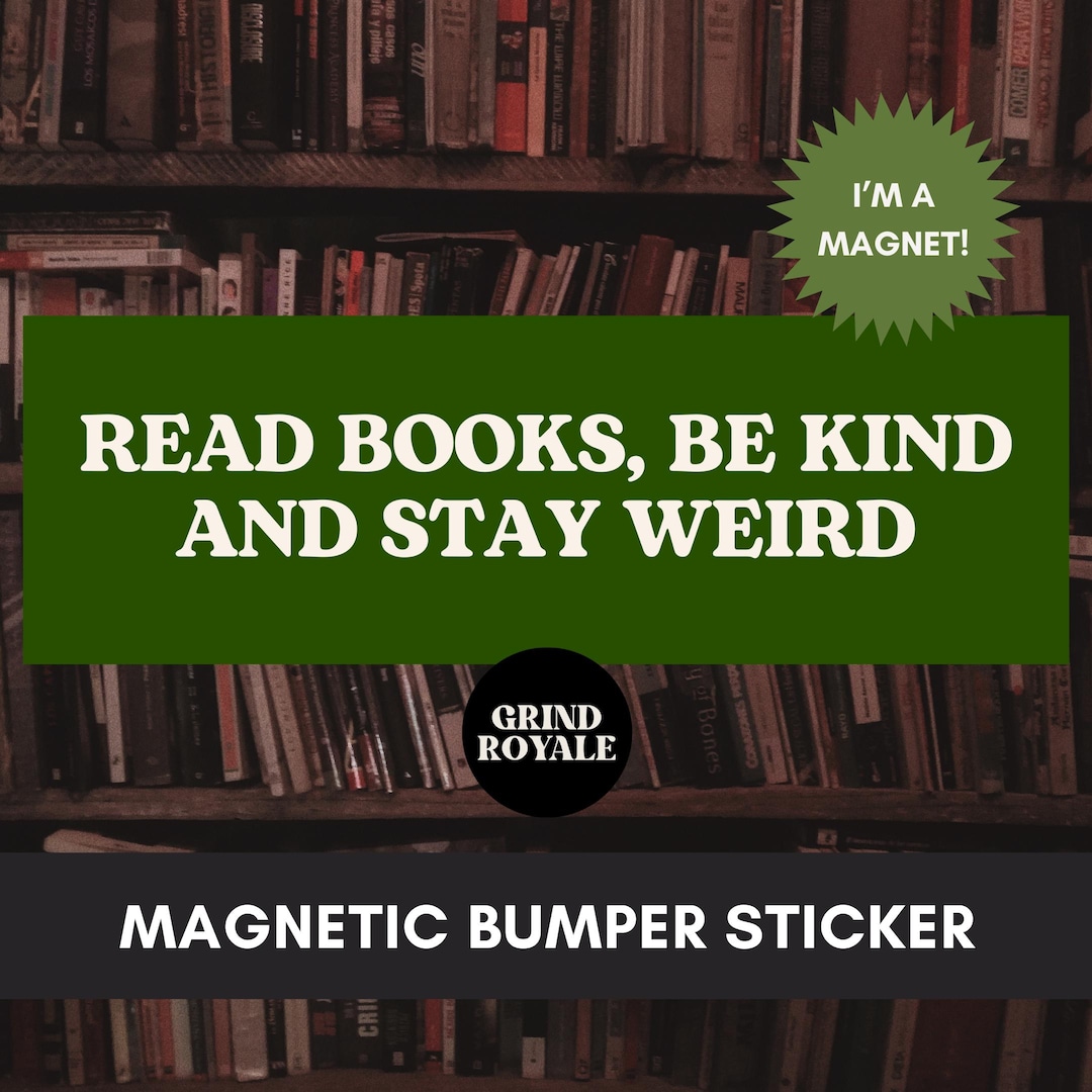 Reader Bumper Sticker, Funny Car Magnet, Bumper Sticker, Gifts for ...