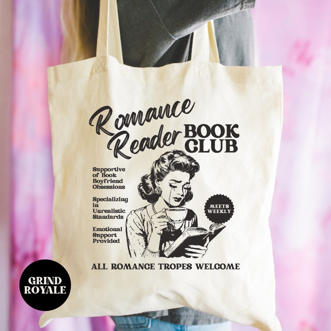 Book Club Tote Bag, Bookish Tote Bag, Book Lovertote Bag, School Tote ...