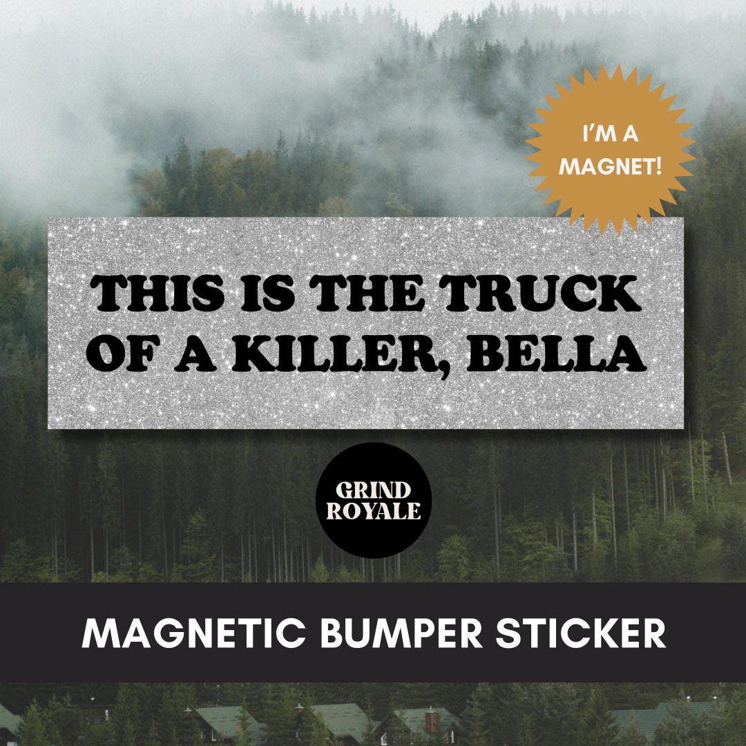 Funny Vampire Bumper Car Magnet, Funny Truck Bumper Sticker, Cool ...