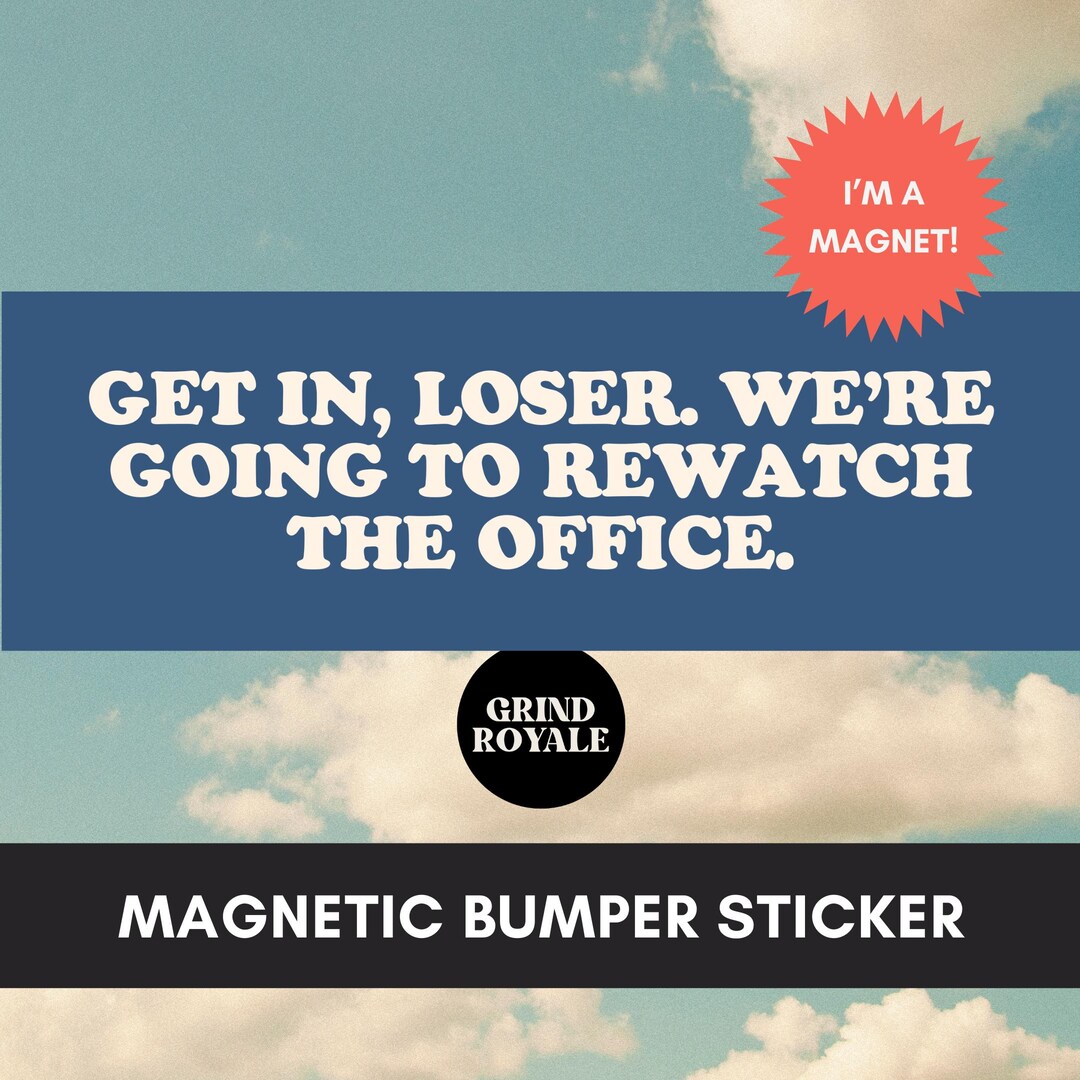 The Office Bumper Sticker, Car Magnet Funny, Car Bumper Sticker, Cool ...