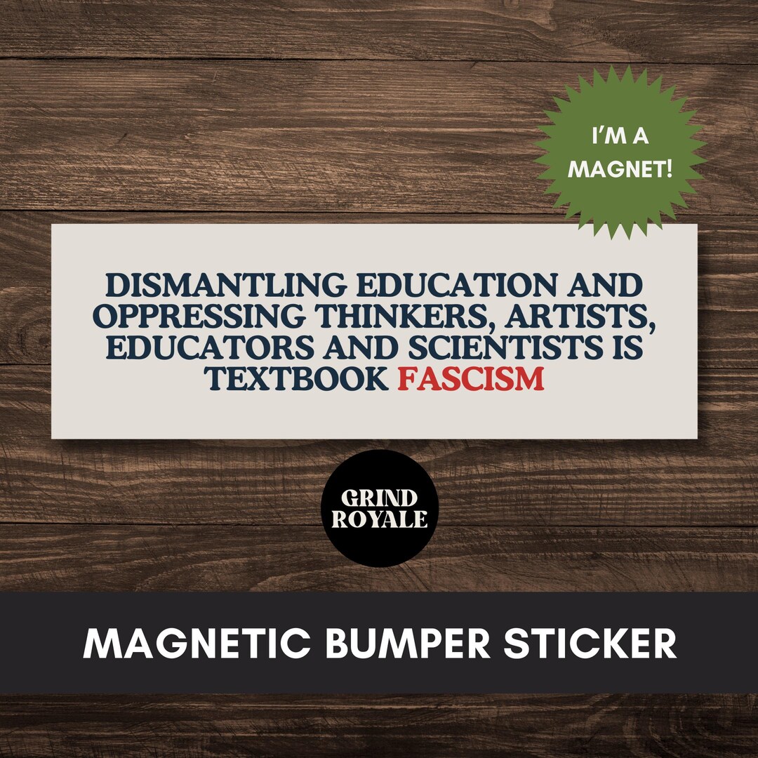 Anti Fascism Social Justice Leftist Car Magnet Bumper Sticker ...