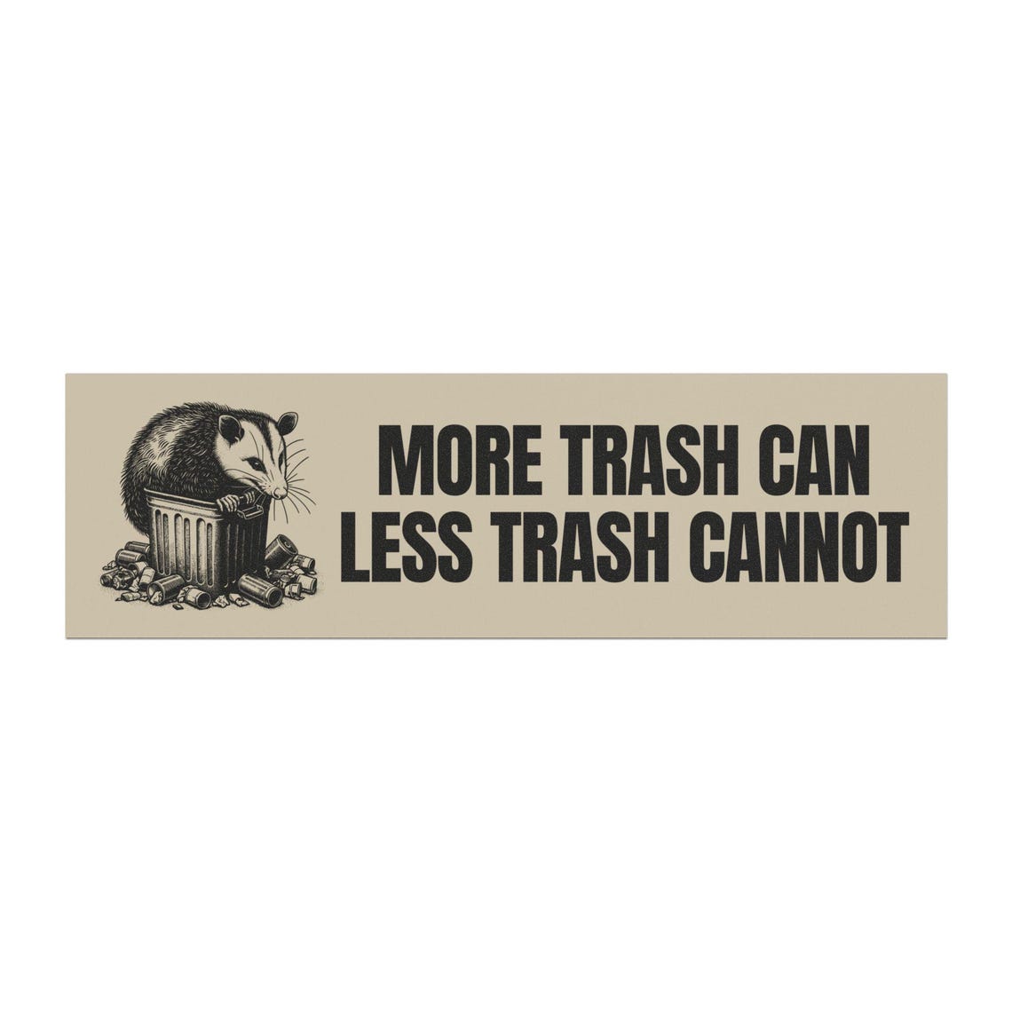 Funny Possum Positive Vibes Bumper Sticker, Car Sticker Funny, Car ...