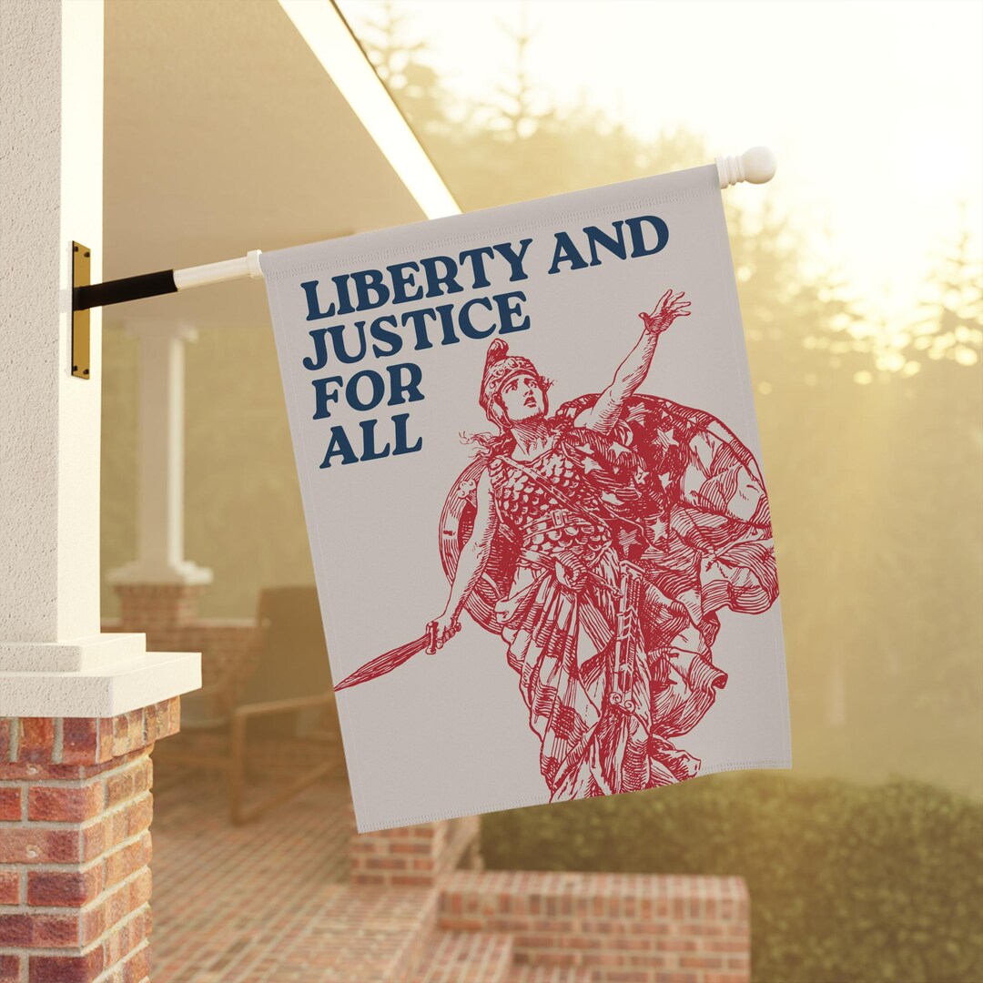 Justice for All Garden Flag, Social Activist Flag, Democrat Garden Flag ...