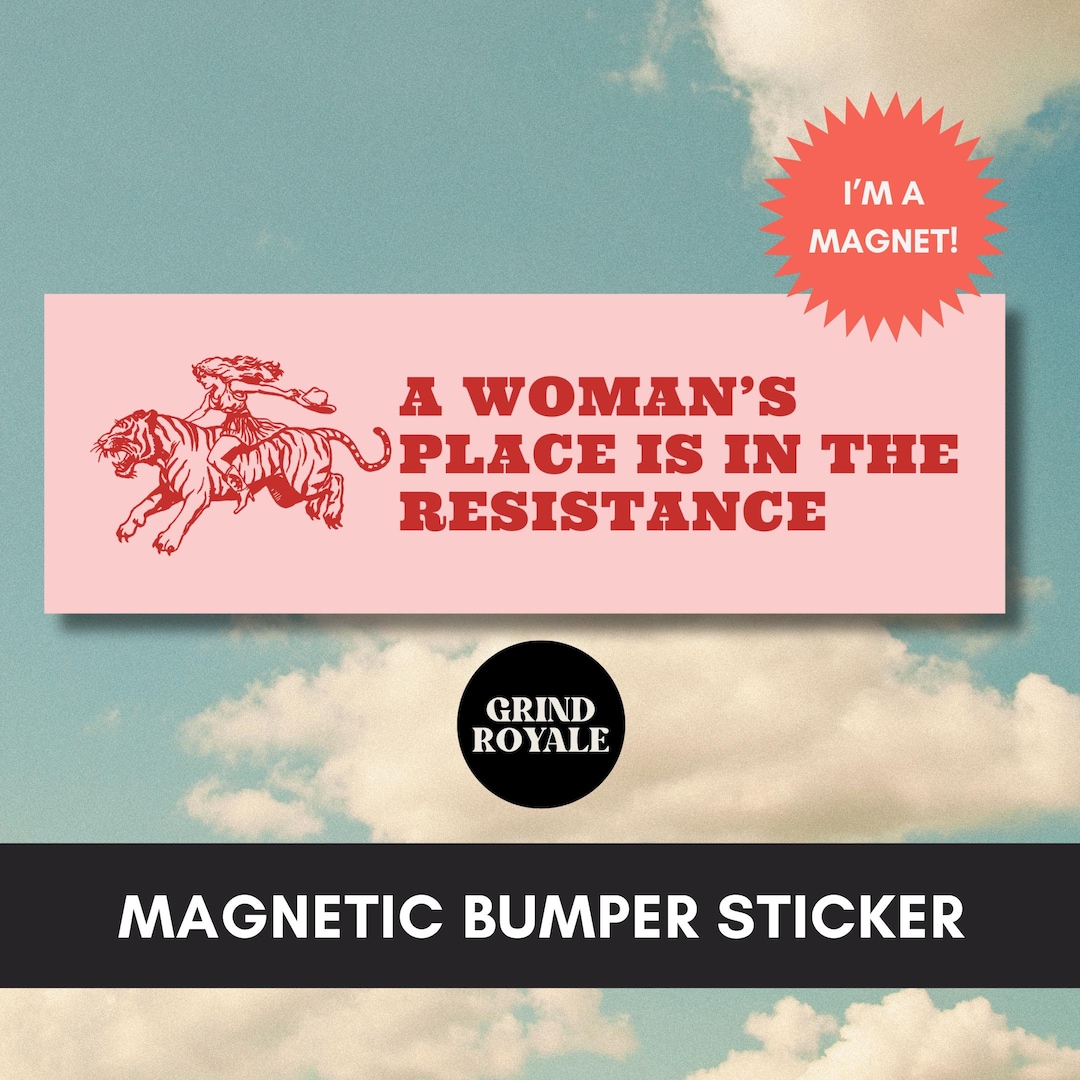 Feminist Bumper Sticker Magnet, Feminist Sticker, Smash the Patriarchy ...