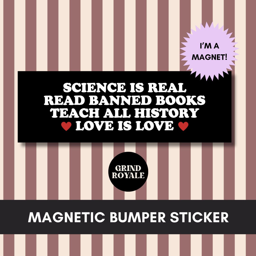 Social Activism Science is Real Bumper Sticker, Feminist Sticker,cool ...
