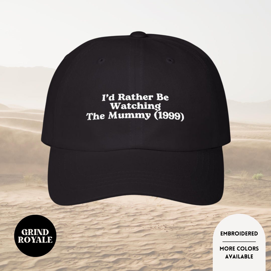 The Mummy Fan Embroidered Hat, Dad Hat, Rick O'connell, the Mummy 1999 ...