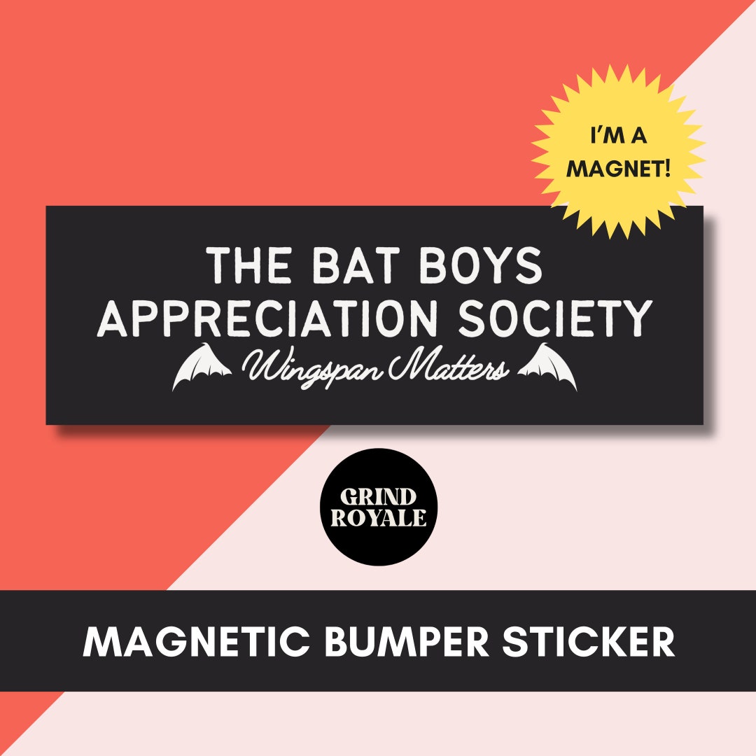 Bat Boys Bumper Car Magnet, Car Magnet Funny, Car Bumper Sticker Magnet ...