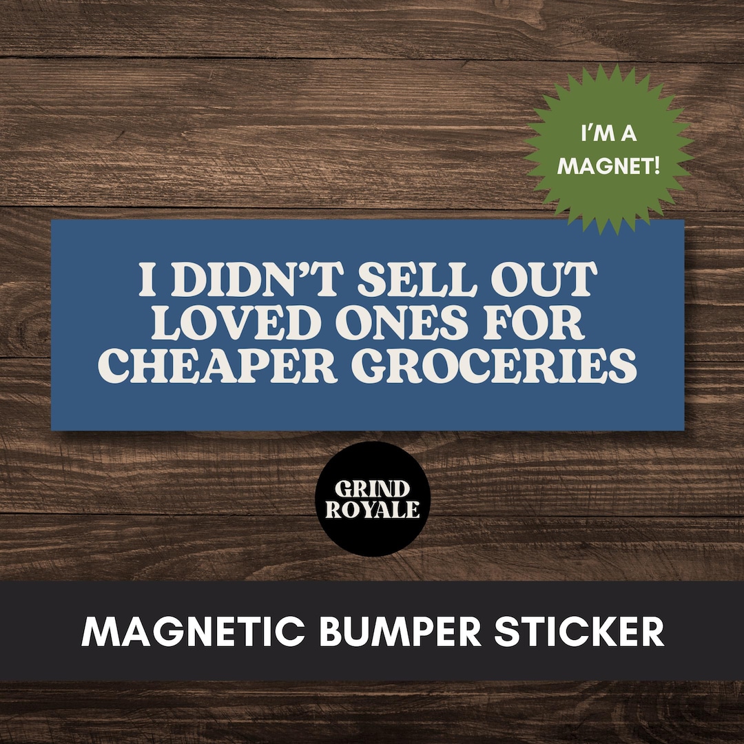 Anti MAGA Trump Car Magnet Bumper Sticker, Progressive Liberal Feminist ...