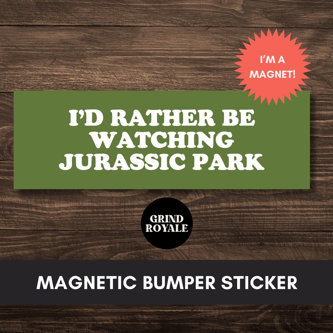 Dinosaur Bumper Sticker, Car Magnet Funny, Car Bumper Sticker Magnet ...