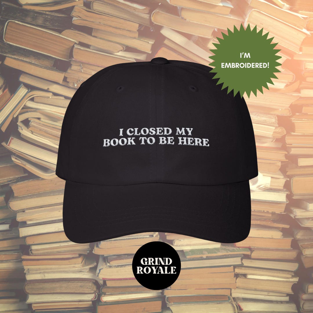 Reader Embroidered Hat, Mom Hat, Book Lover Gift, Reader Apparel ...