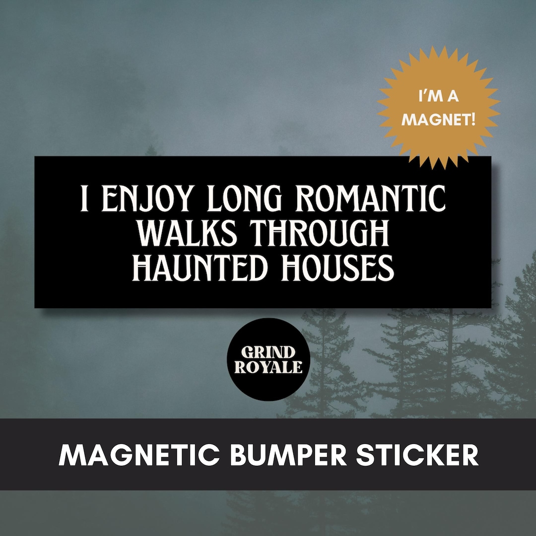 Funny Goth Bumper Sticker, Car Magnet Funny, Funny Bumper Sticker ...