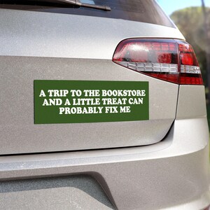 Reader Bumper Sticker, Funny Car Magnet, Bumper Sticker, Gifts for ...