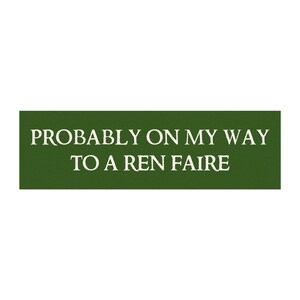 Ren Faire Bumper Sticker, Ren Faire Stickers,renaissance Faire,dungeon ...
