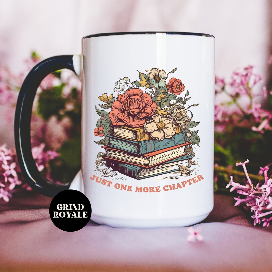 Flowers and Books Reader Mug, Smut, Romance Books, Booktok, Gifts for ...