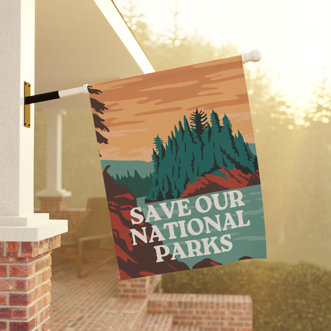 Save Our National Parks Yard Banner, Resist Fascism, Anti Trump ...