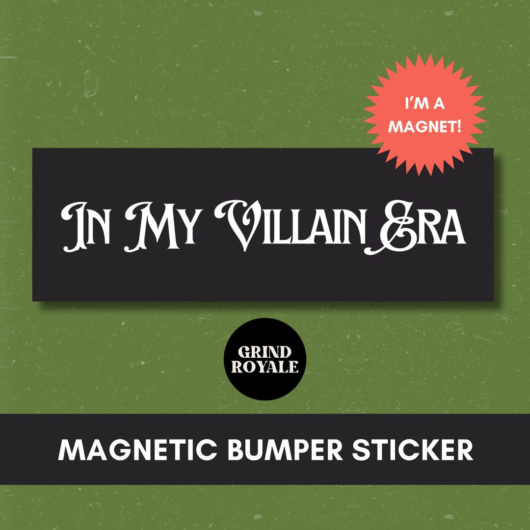 Funny Goth Bumper Car Magnet, Car Magnet Funny, Funny Bumper Sticker ...