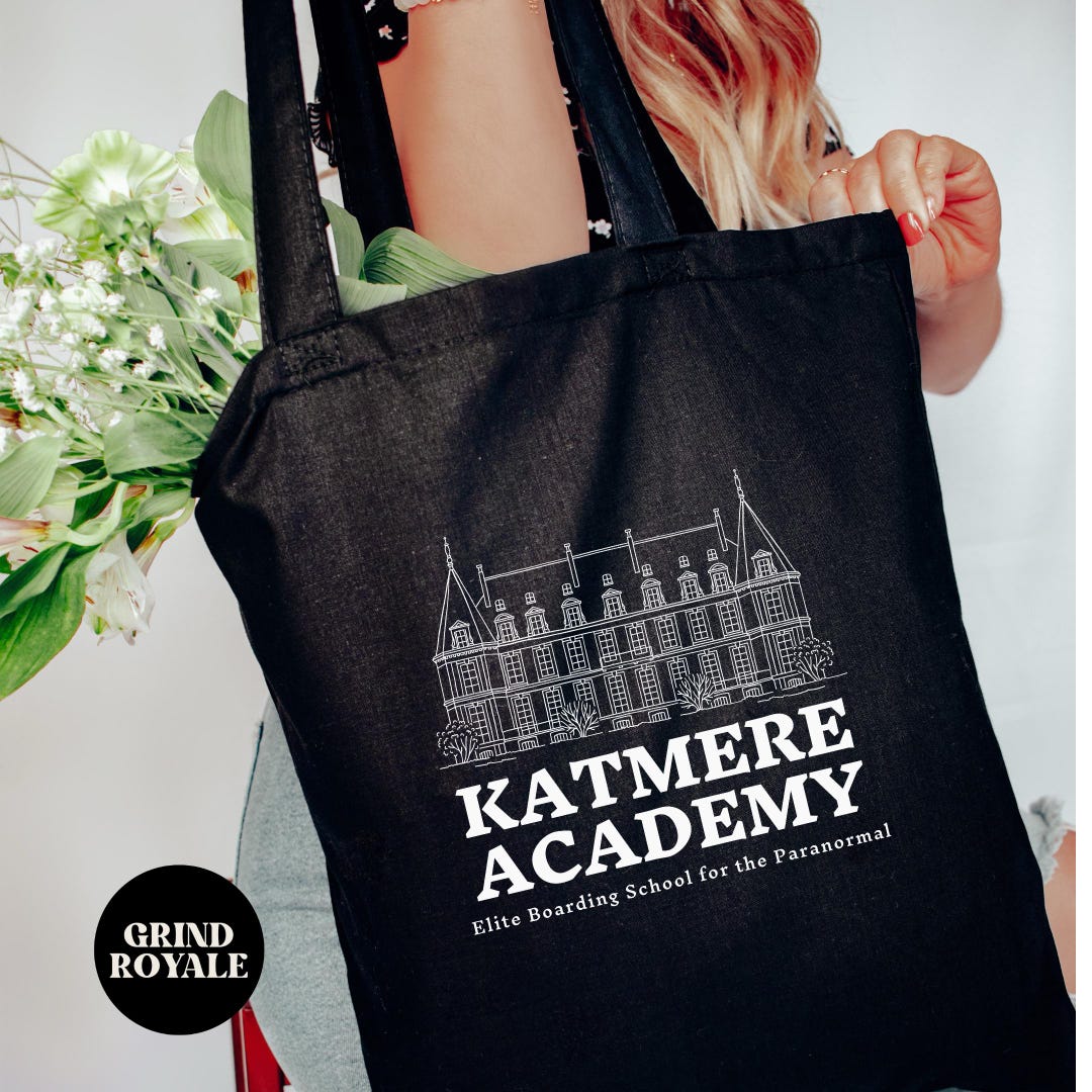 Vampire Spooky Tote Bag, Book Bag, Gifts for Nerds, Gothic Tote Bag ...