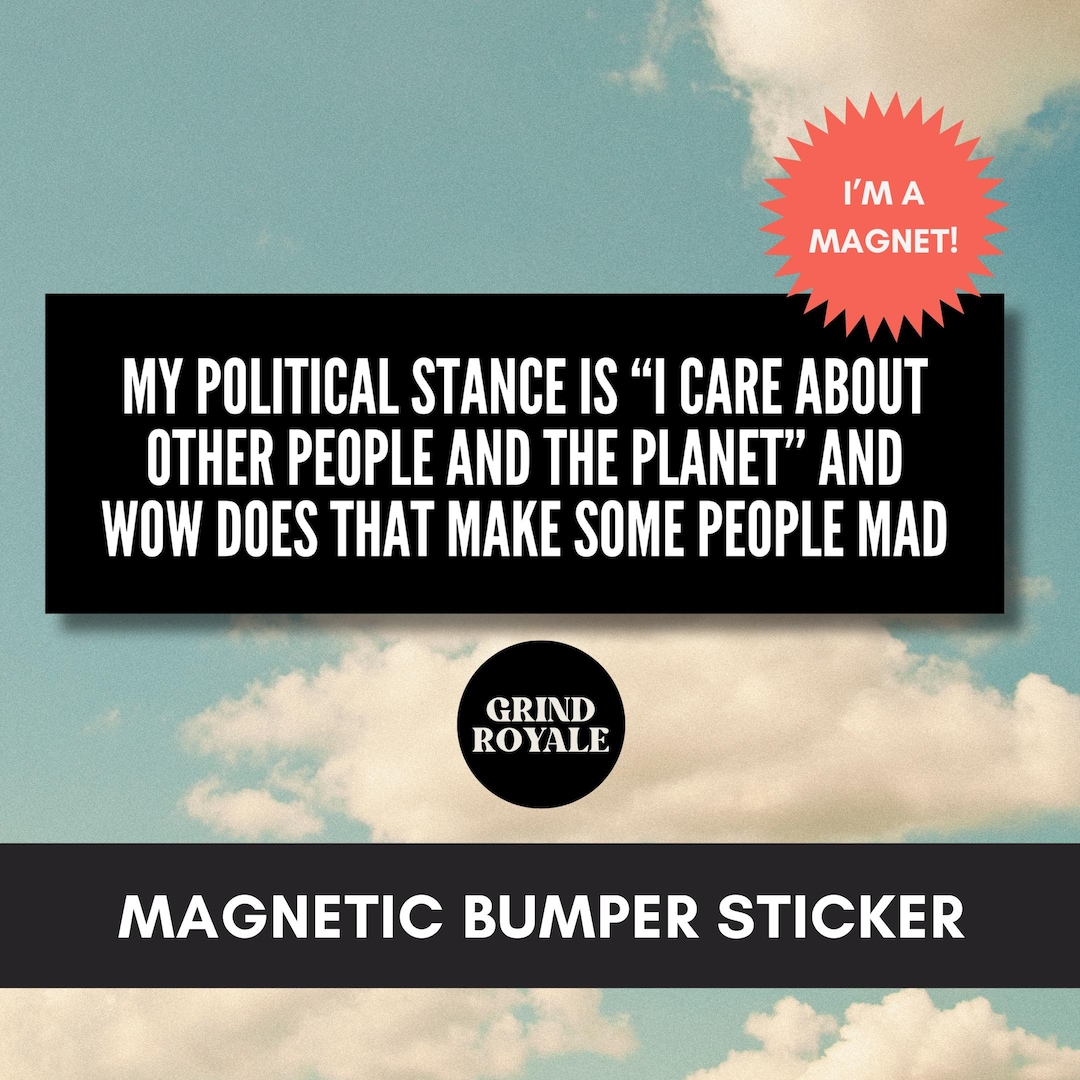 Liberal Bumper Magnet, Social Justice Bumper Sticker, Funny Bumper ...