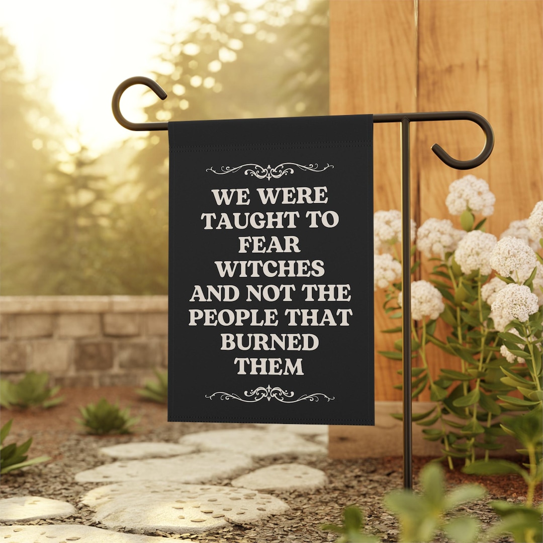 Feminist Social Activist Goth Garden Flag, Halloween Garden Flag ...