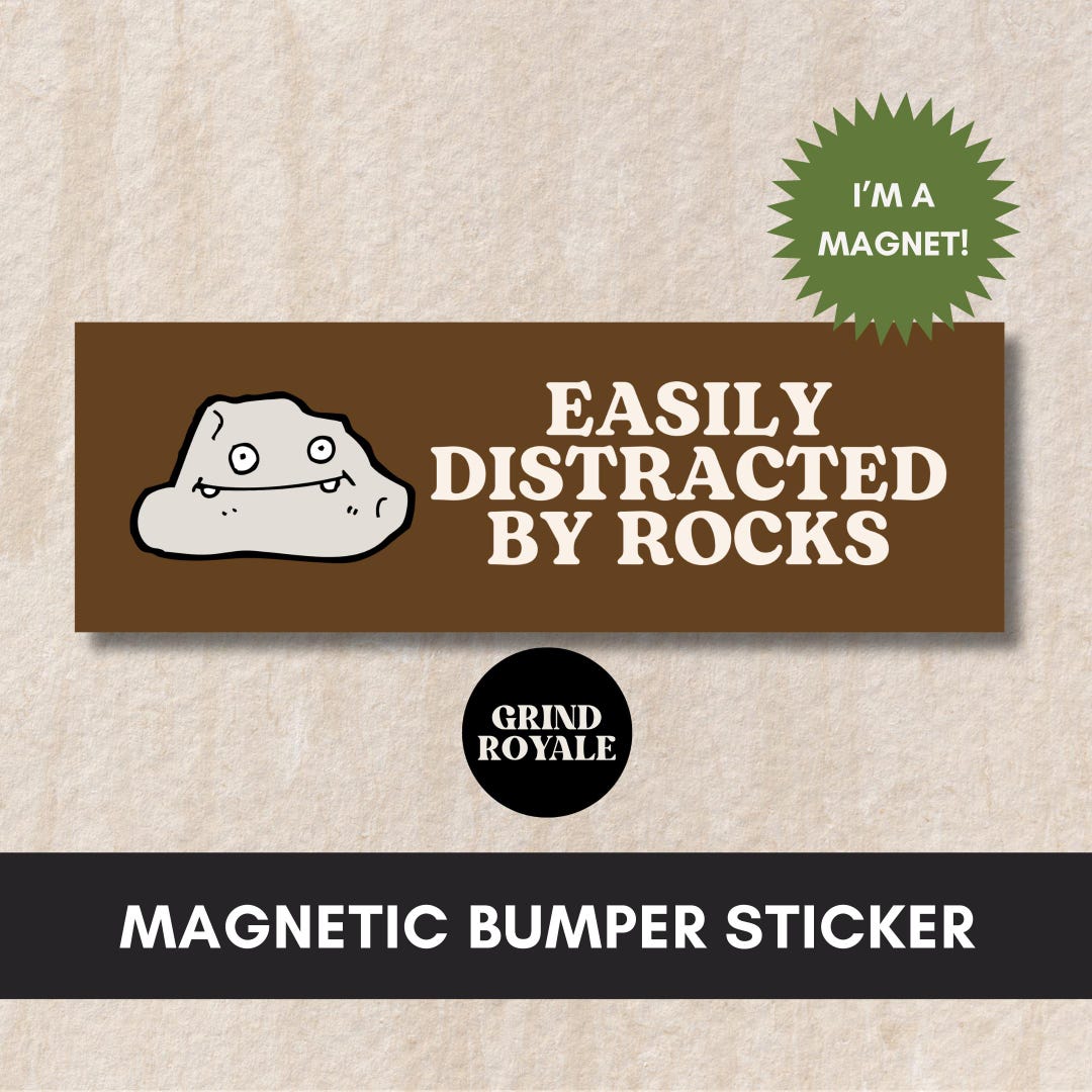 Rock Lover Geologist Bumper Sticker Magnet, Geology Sticker, Rock Lover ...