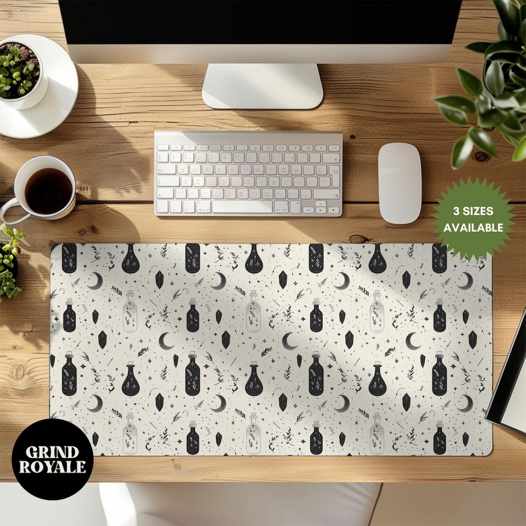 Witchy Whimsy Desk Mat, Whimsygoth Desk Mat, Gamer Desk Mat, Gaming ...