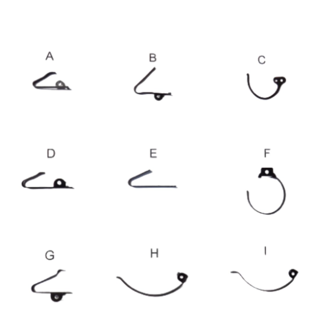 Clock Jumper Click Spring Selection of Jumper Clickspring / Ratchet ...