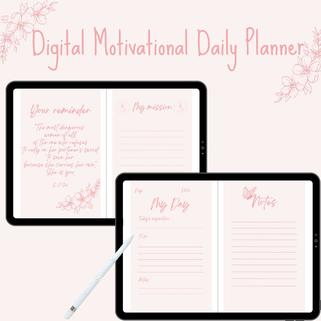 Daily Planner - My Daily Motivation Planner With Inspirational Quotes ...