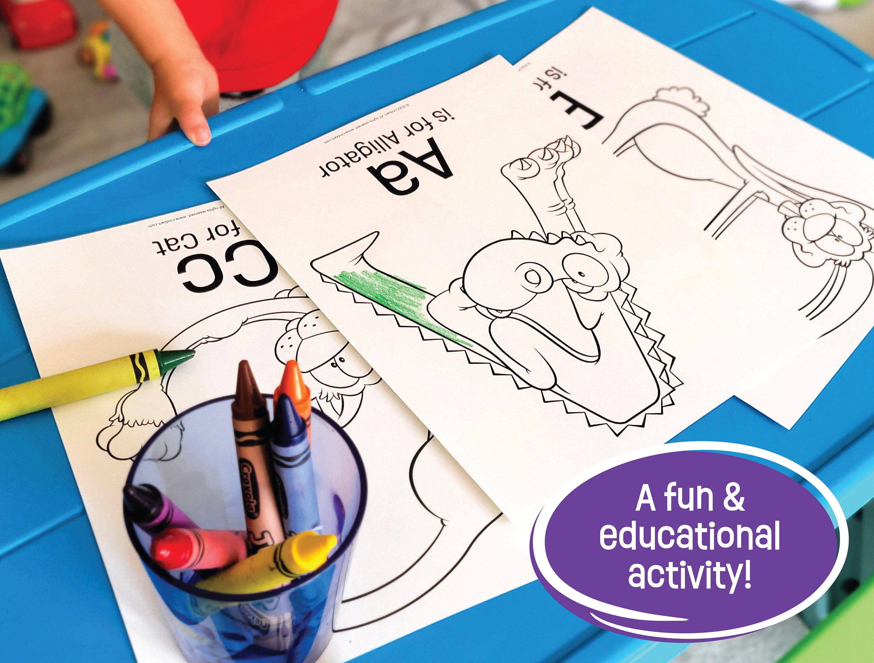 Animal Alphabet Flashcard & Coloring Page Activity Bundle - Printable ...