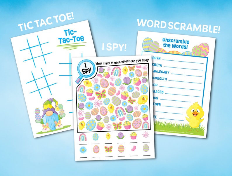 Easter Spring Activity Set Printable - Instant Download - Easter ...