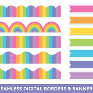 Rainbow Alphabet Number Symbol Clipart Collection - Colorful Borders ...