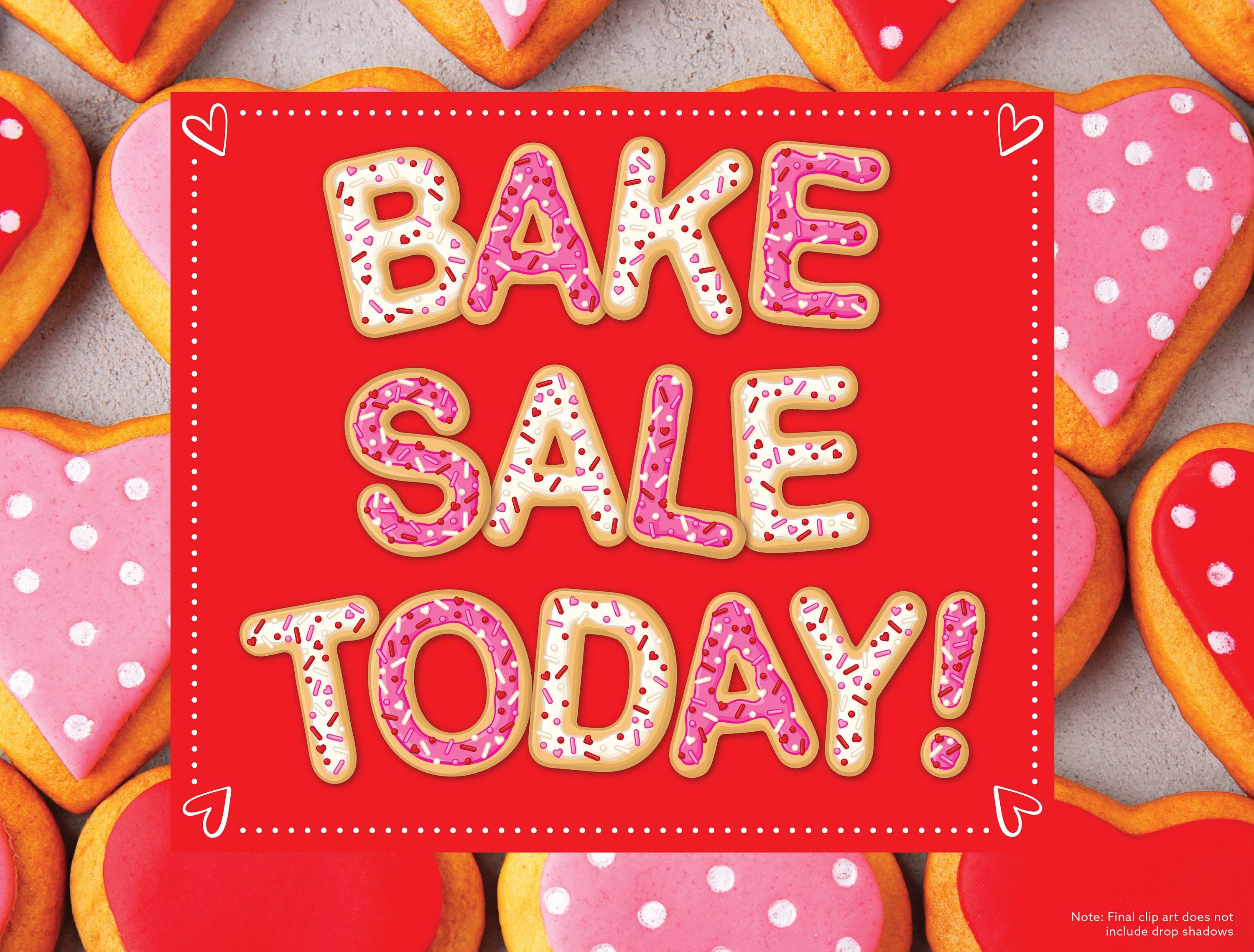 Valentine Cookie Clipart Instant Download Valentine's Day Font ...