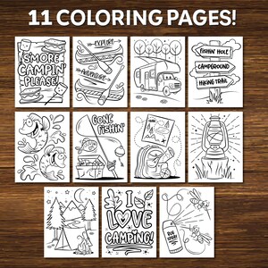 Camping Activity Bundle Printable - Instant Download - Camping ...