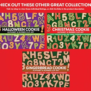 Valentine Cookie Clipart - Instant Download - Valentine's Day Font ...