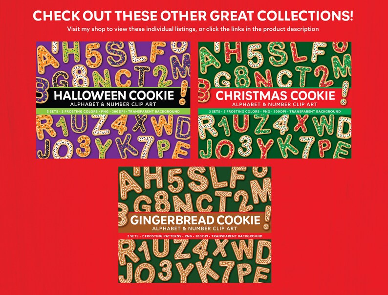 Valentine Cookie Clipart - Instant Download - Valentine's Day Font ...