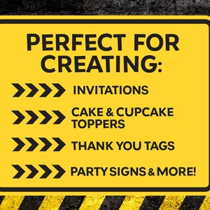 Birthday Road Sign Clipart - Construction Sign Birthday Decor - Road ...