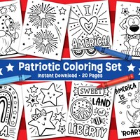 Coloring Page of United States (printable ). 4th of July Coloring ...