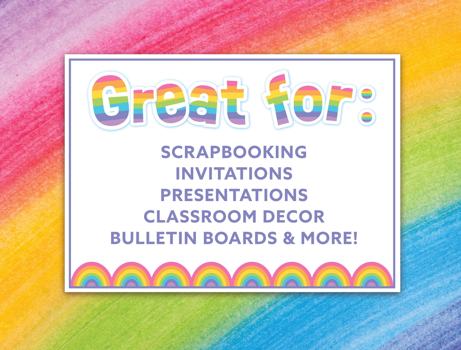 Rainbow Alphabet Number Symbol Clipart Collection Colorful Borders ...