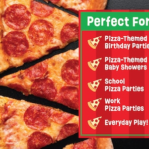 Pizza Party Bingo Game Printable - Instant Download - Pizza Birthday ...